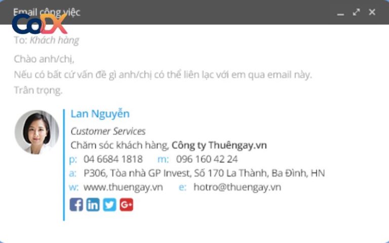 Top Mẫu chữ ký email đẹp, chuyên nghiệp cho công ty, cá nhân