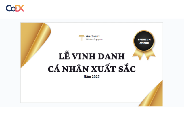 Mẫu Slide vinh danh nhân viên xuất sắc BẮT MẮT miễn phí [Tải ngay]