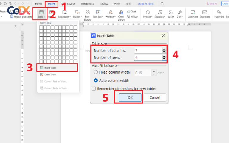 Cách làm bảng chấm công Word chi tiết, cực chuẩn [Download miễn phí]