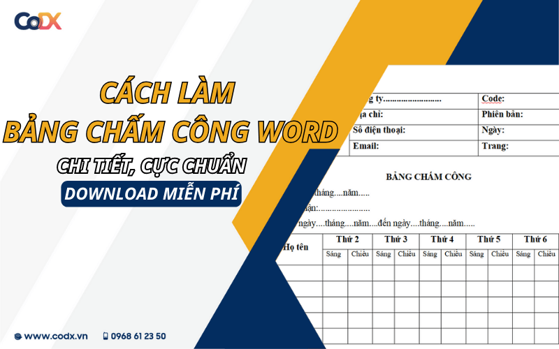 Cách tạo bảng chấm công tự động Excel đơn giản, chi tiết [Tải mẫu miễn phí]