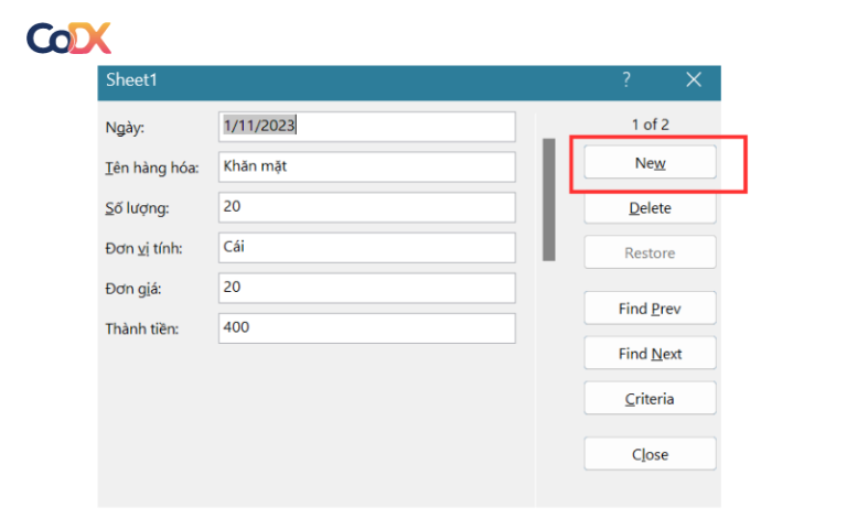 Cách tạo form nhập liệu trong Excel ĐƠN GIẢN - NHANH CHÓNG